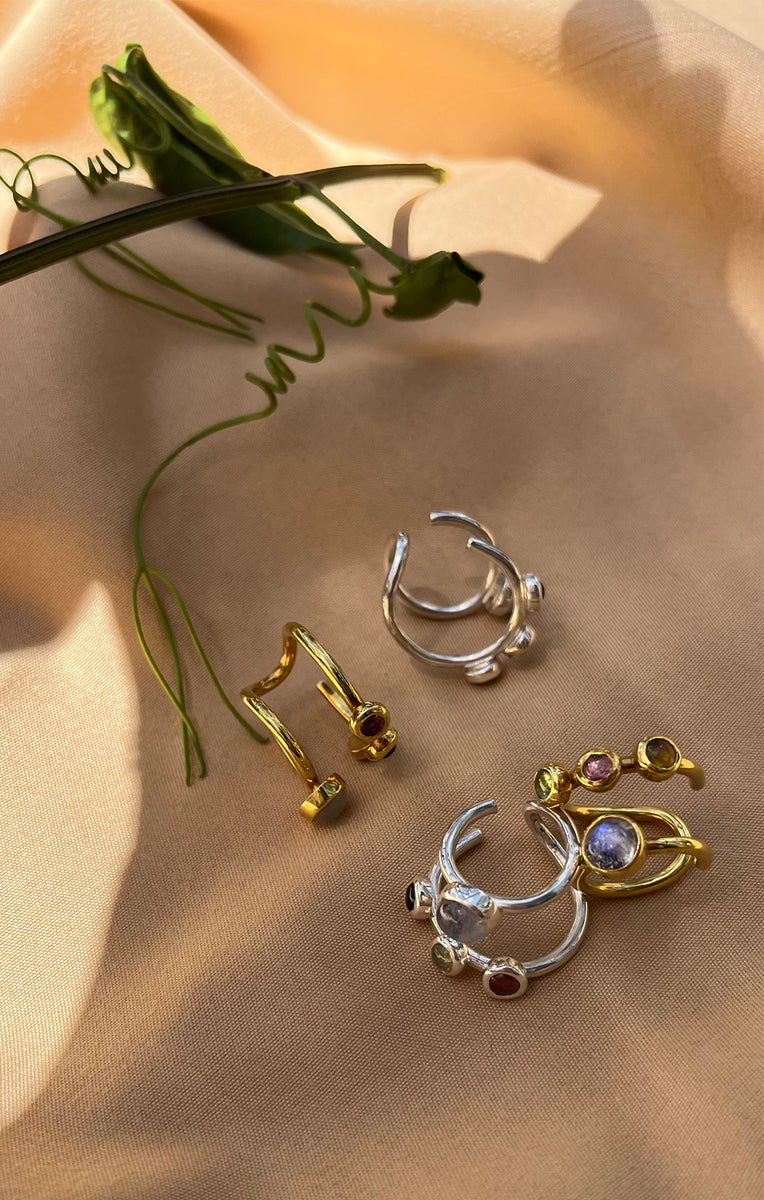 Gold Opal & Tourmalines Vine Ear cuff – VIPOP