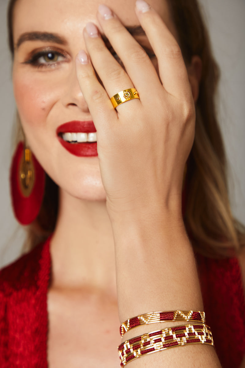 Gold Woven Kayla Bracelet – VIPOP