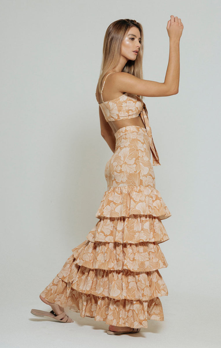 Tangerine Print Co-ord Set – VIPOP